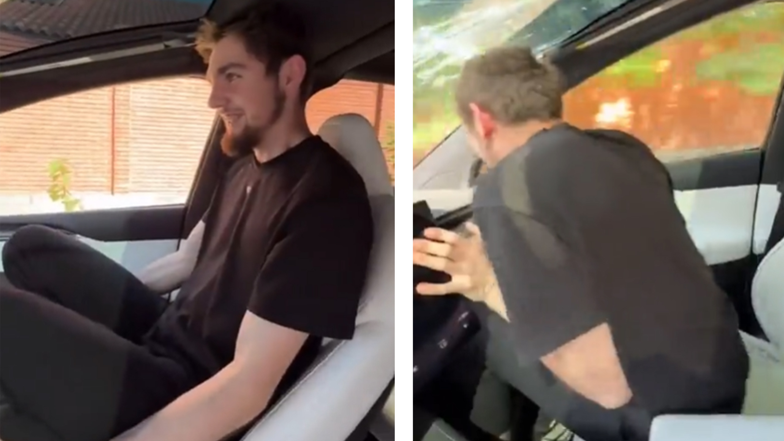 Passenger Turns Tesla Windshield Into Unexpected Headrest During Viral ...