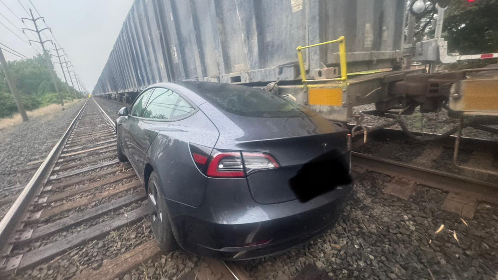 Driver Blames FSD After Tesla Drives Onto Tracks And Gets Hit By A ...