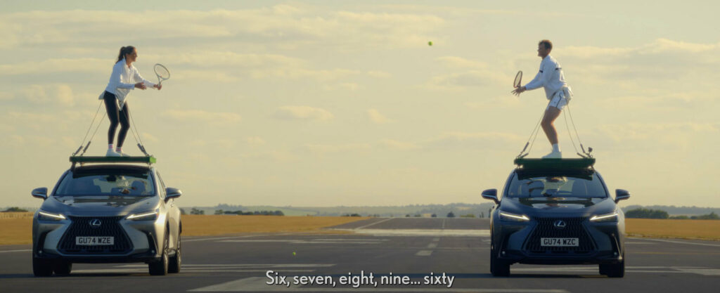Lexus Strapped Two Tennis Players Onto The Roof And Then Drove Around ...