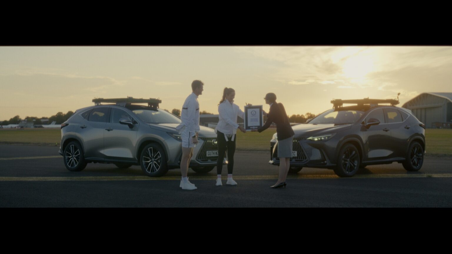 Lexus Strapped Two Tennis Players Onto The Roof And Then Drove Around ...