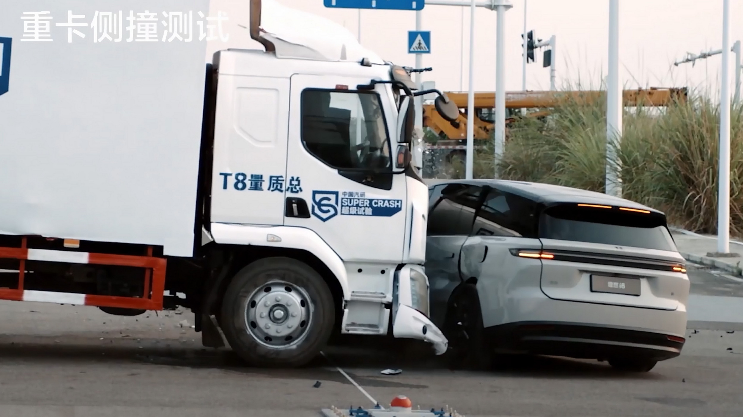 Chinese EV Crash Test Sends Truck Flying And A Brand On Defense | Carscoops