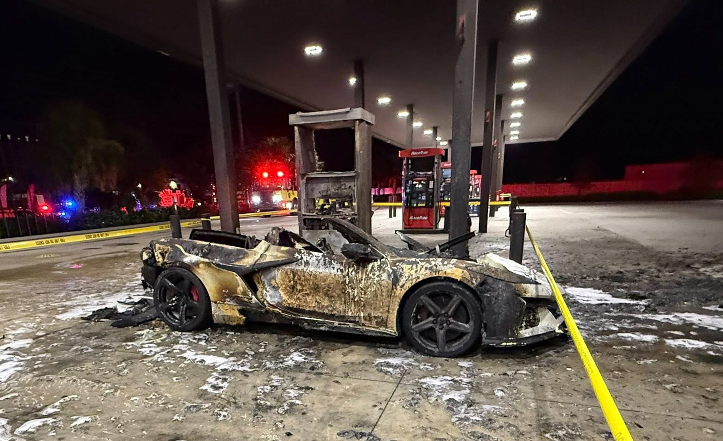 His $140K Corvette C8 Burst Into Flames At The Gas Pump And He’s Not ...