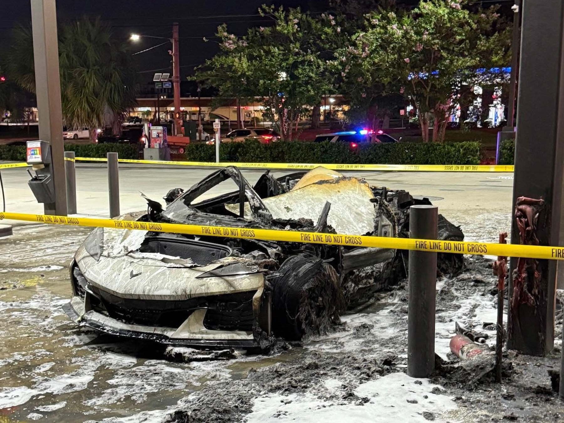 His $140K Corvette C8 Burst Into Flames At The Gas Pump And He’s Not ...