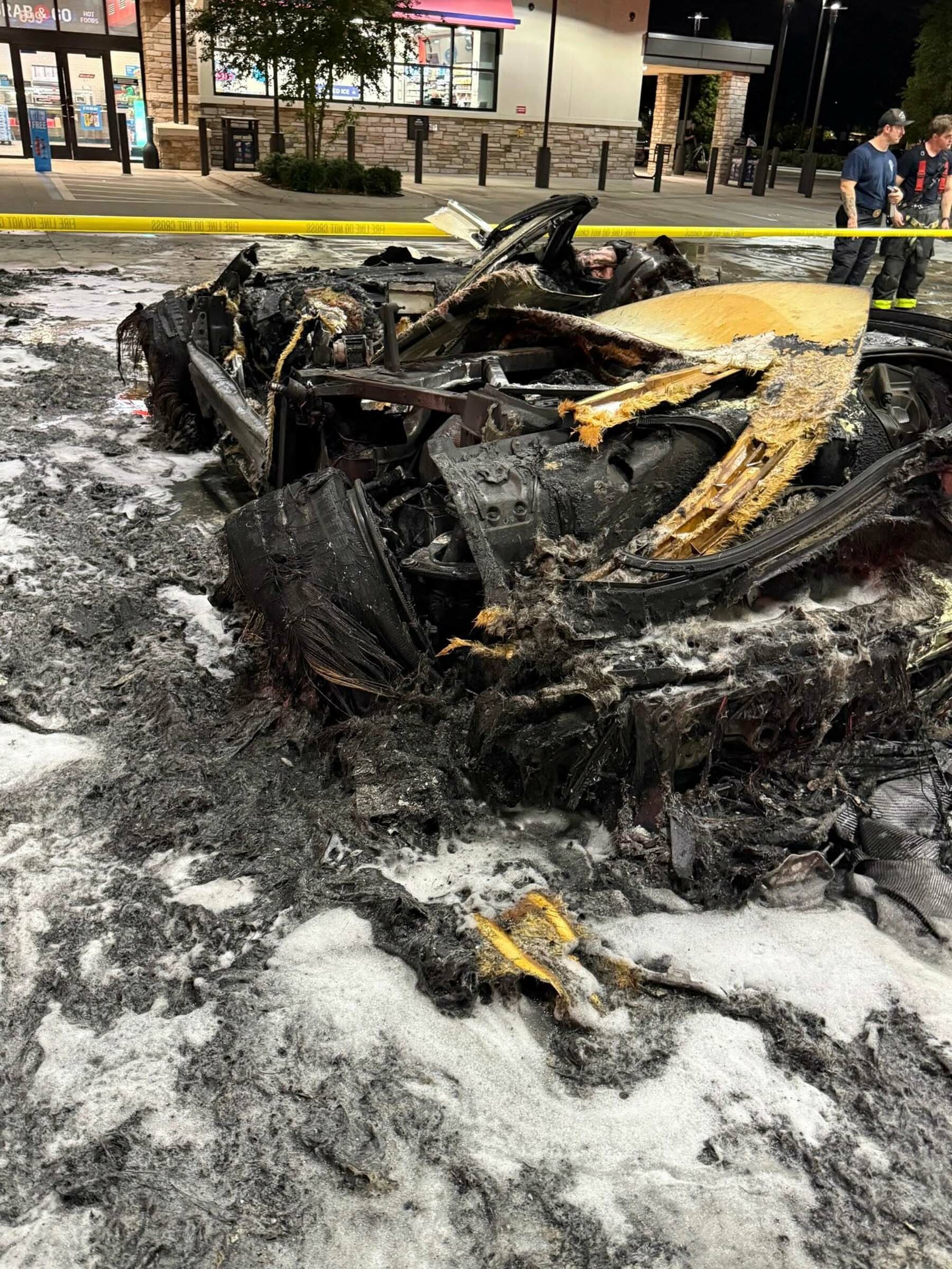 His $140K Corvette C8 Burst Into Flames At The Gas Pump And He’s Not ...