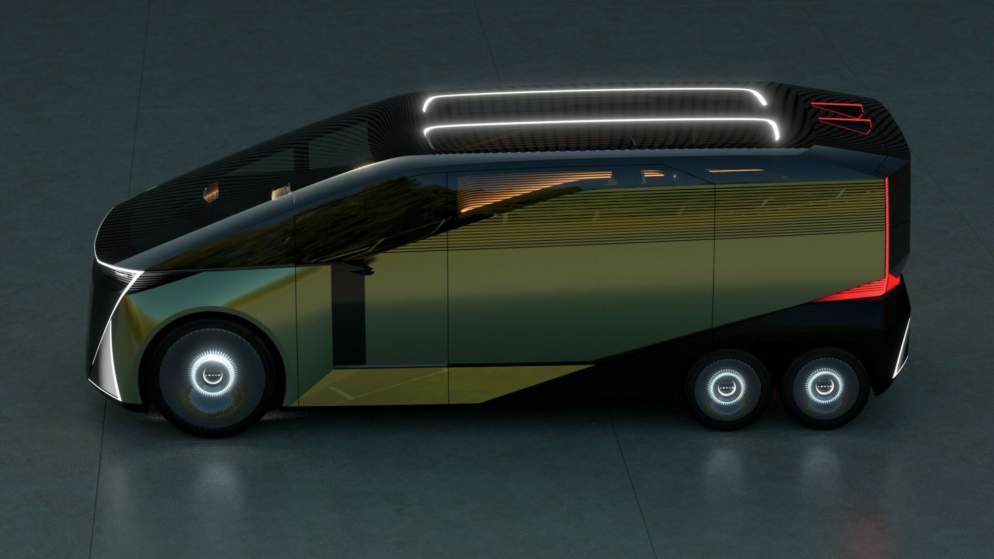 The Lexus LS Has Just Morphed Into A Bizarre Six-Wheeled Minivan ...