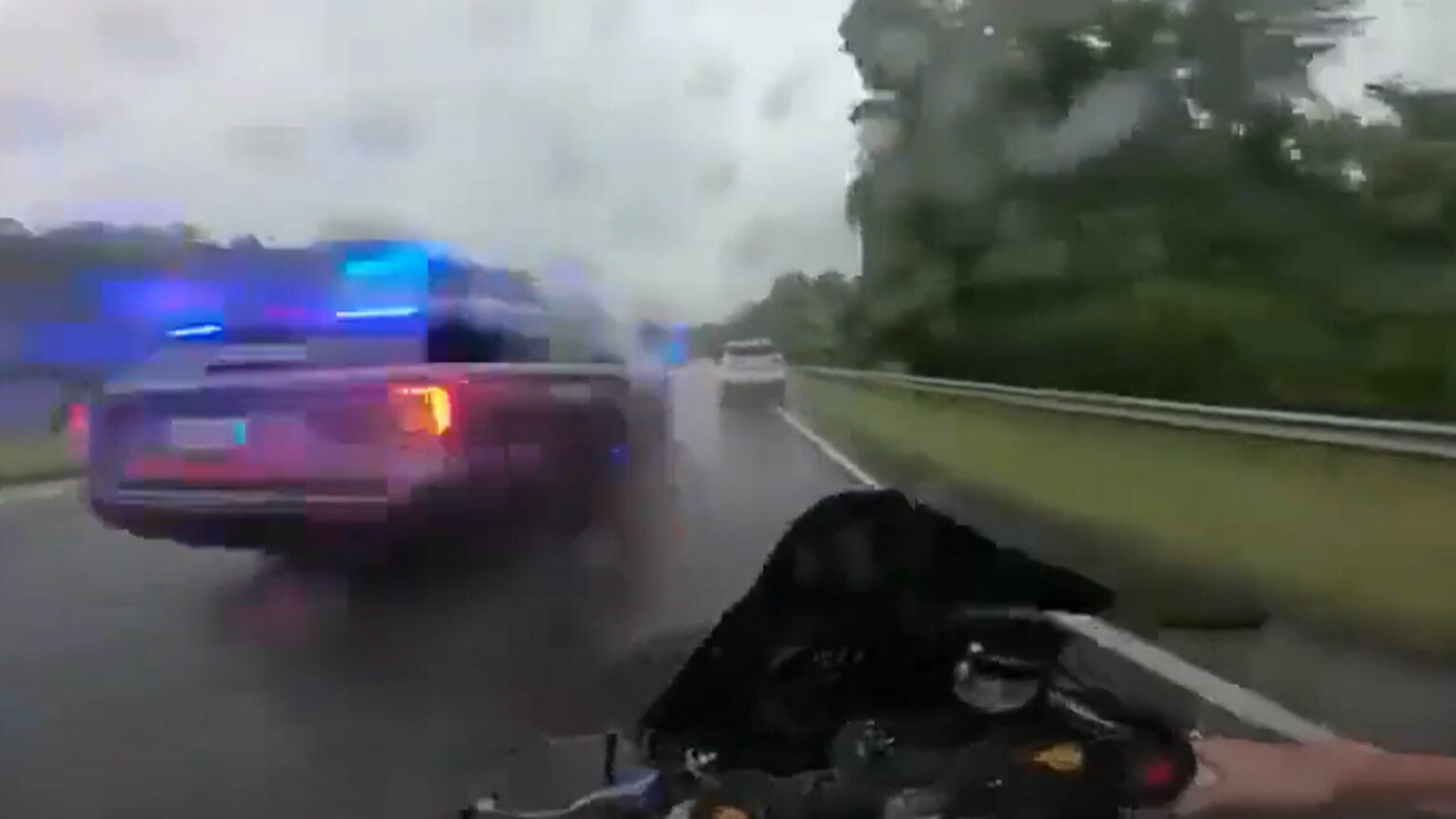 Police Run Over Biker After High-Speed Chase | Carscoops