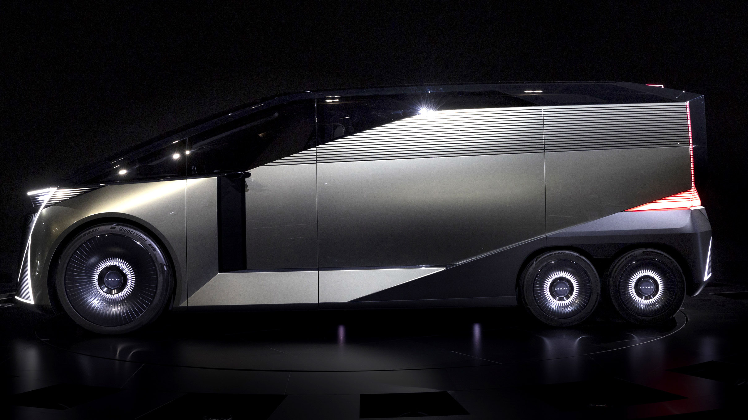 The Lexus LS Has Just Morphed Into A Bizarre Six-Wheeled Minivan ...