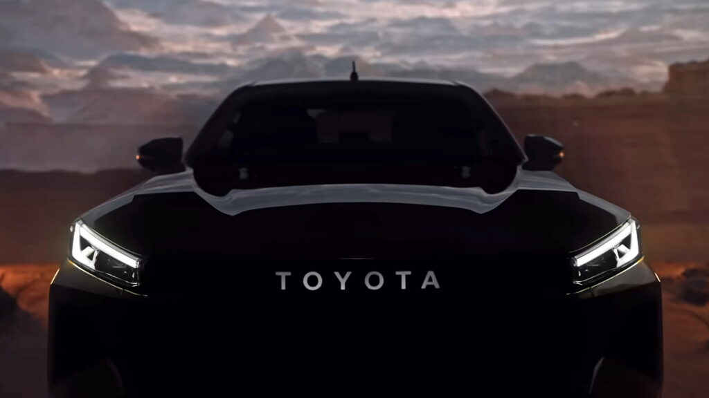 New Toyota Hilux Shows Its Face Ahead Of Global Debut Next Week | Carscoops
