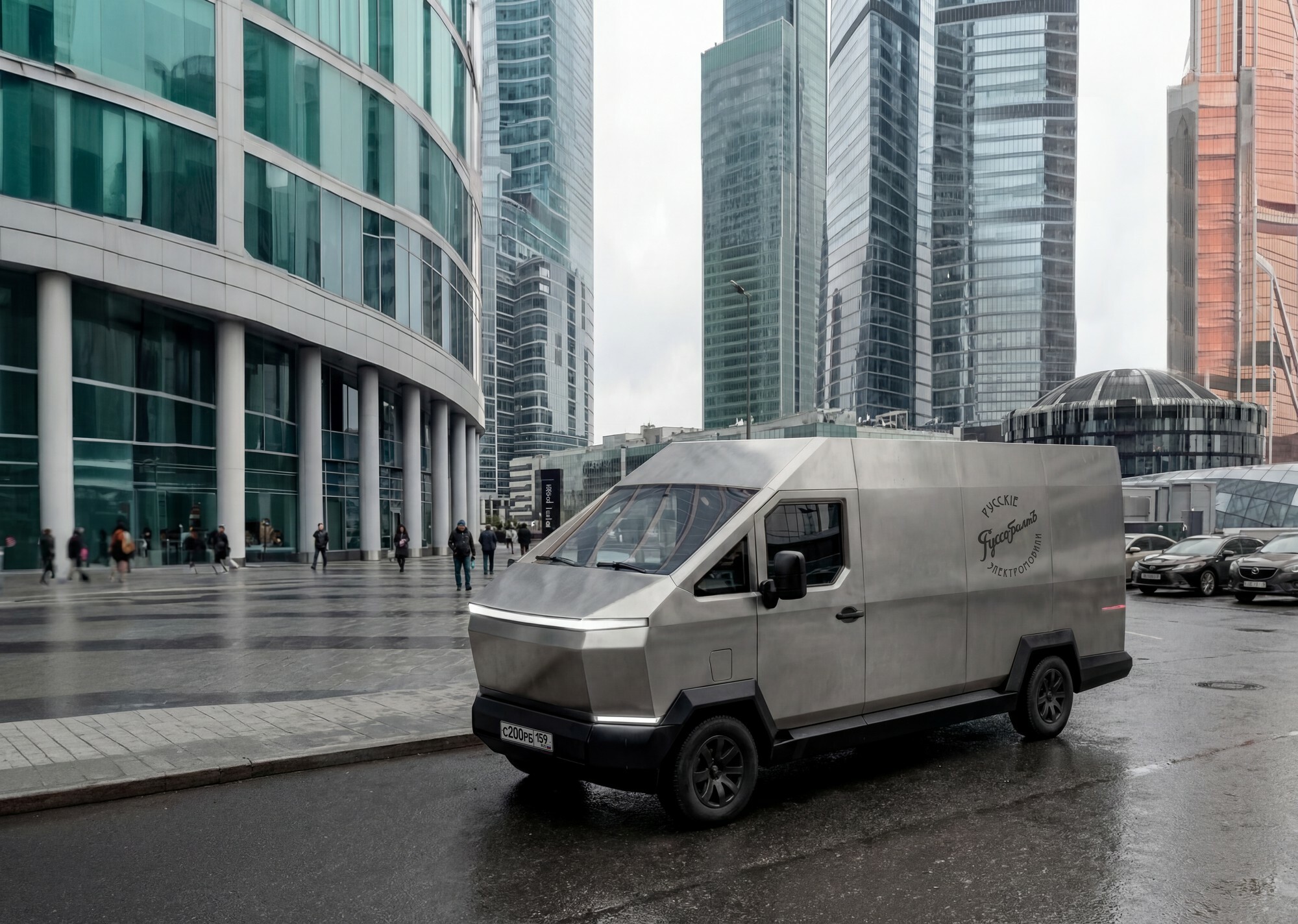 Tesla Never Made A Cybervan, So A Russian Startup Did It First | Carscoops
