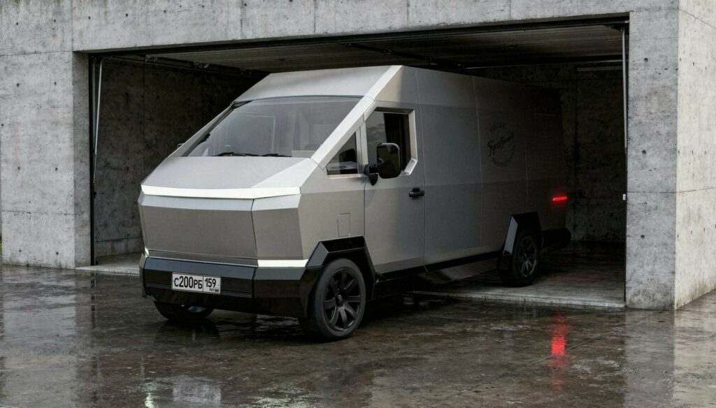 Tesla Never Made A Cybervan, So A Russian Startup Did It First | Carscoops