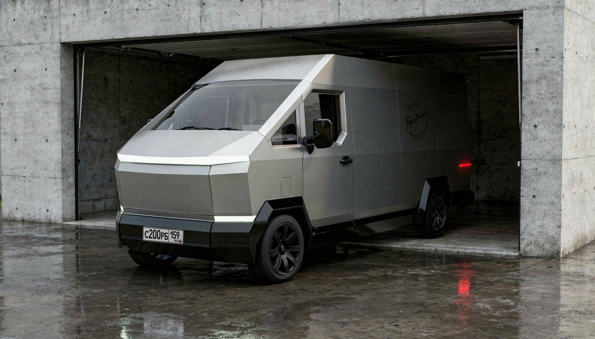 Tesla Never Made A Cybervan, So A Russian Startup Did It First | Carscoops