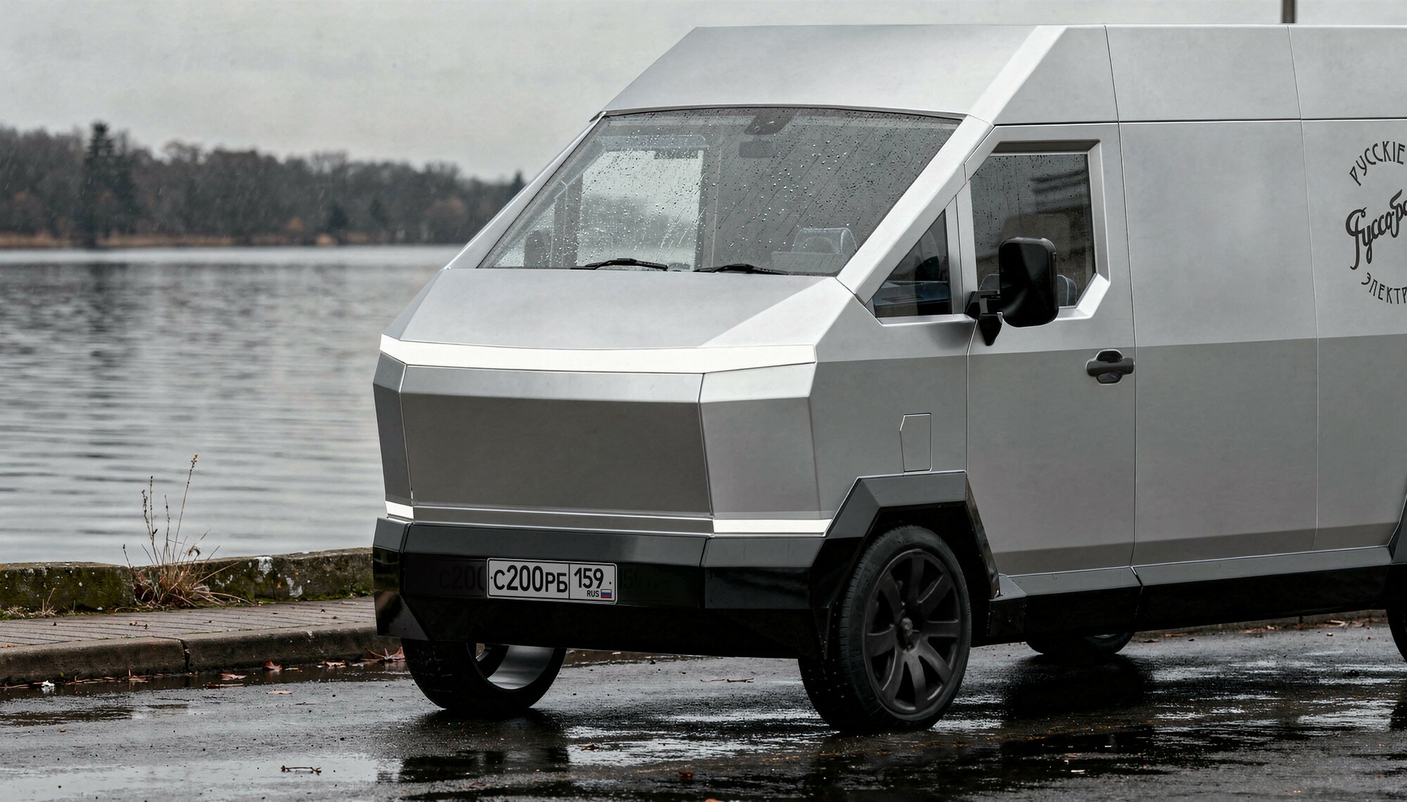 Tesla Never Made A Cybervan, So A Russian Startup Did It First | Carscoops