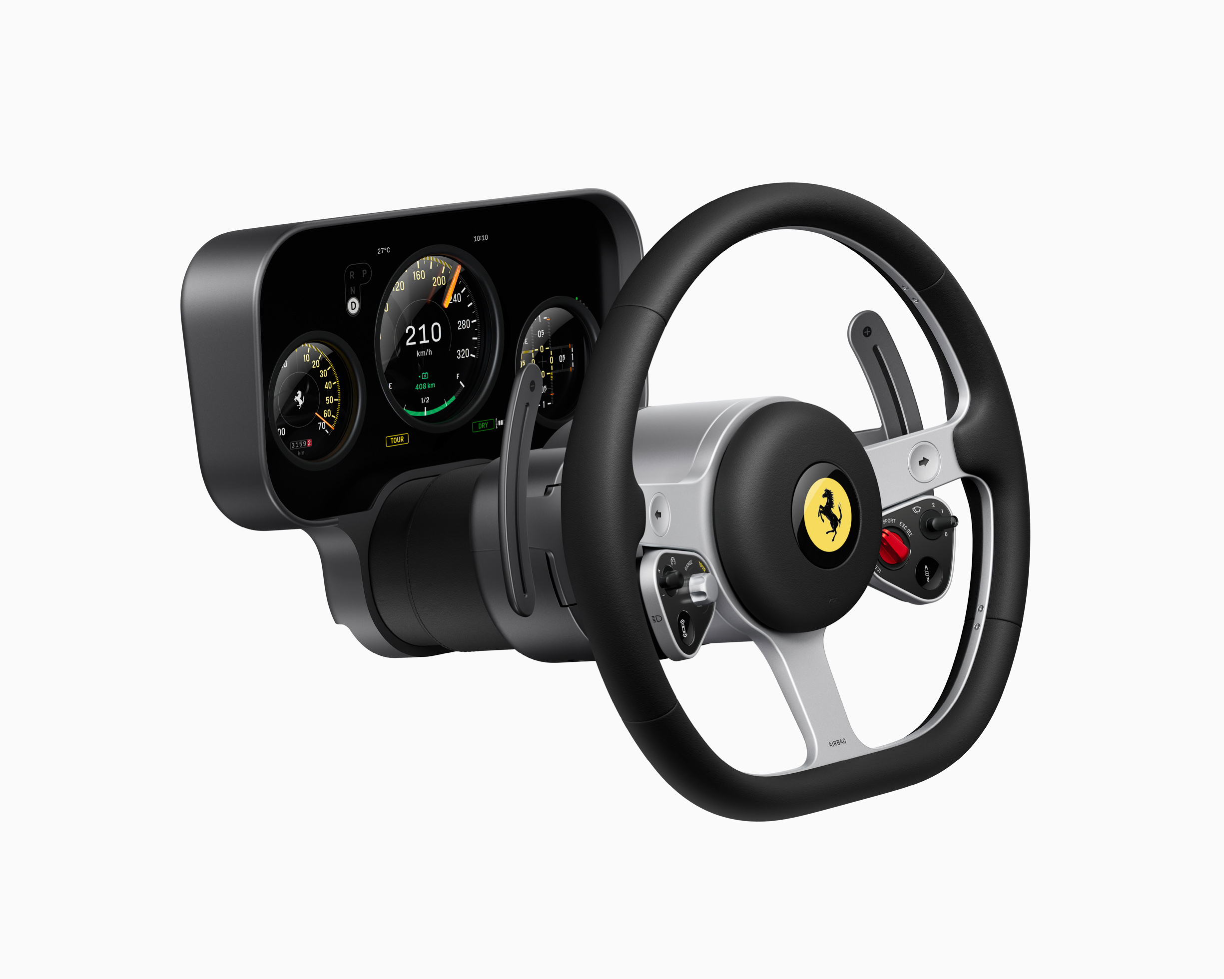 Ferrari’s Luce EV Has A Glass Key And Buttons That Click Like A Rifle ...