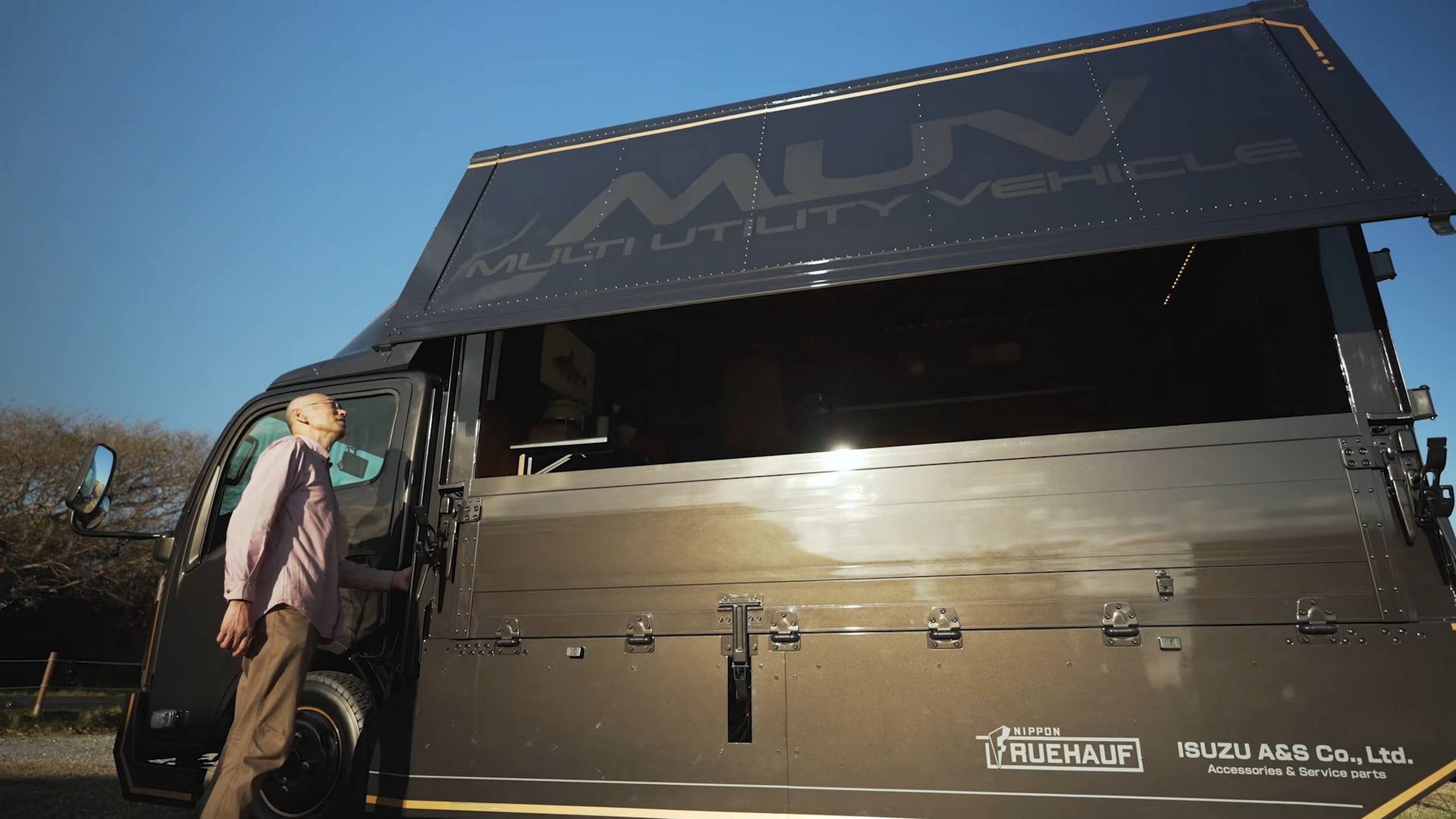 A Gullwing Door Hides The Coziest Room On Wheels | Carscoops