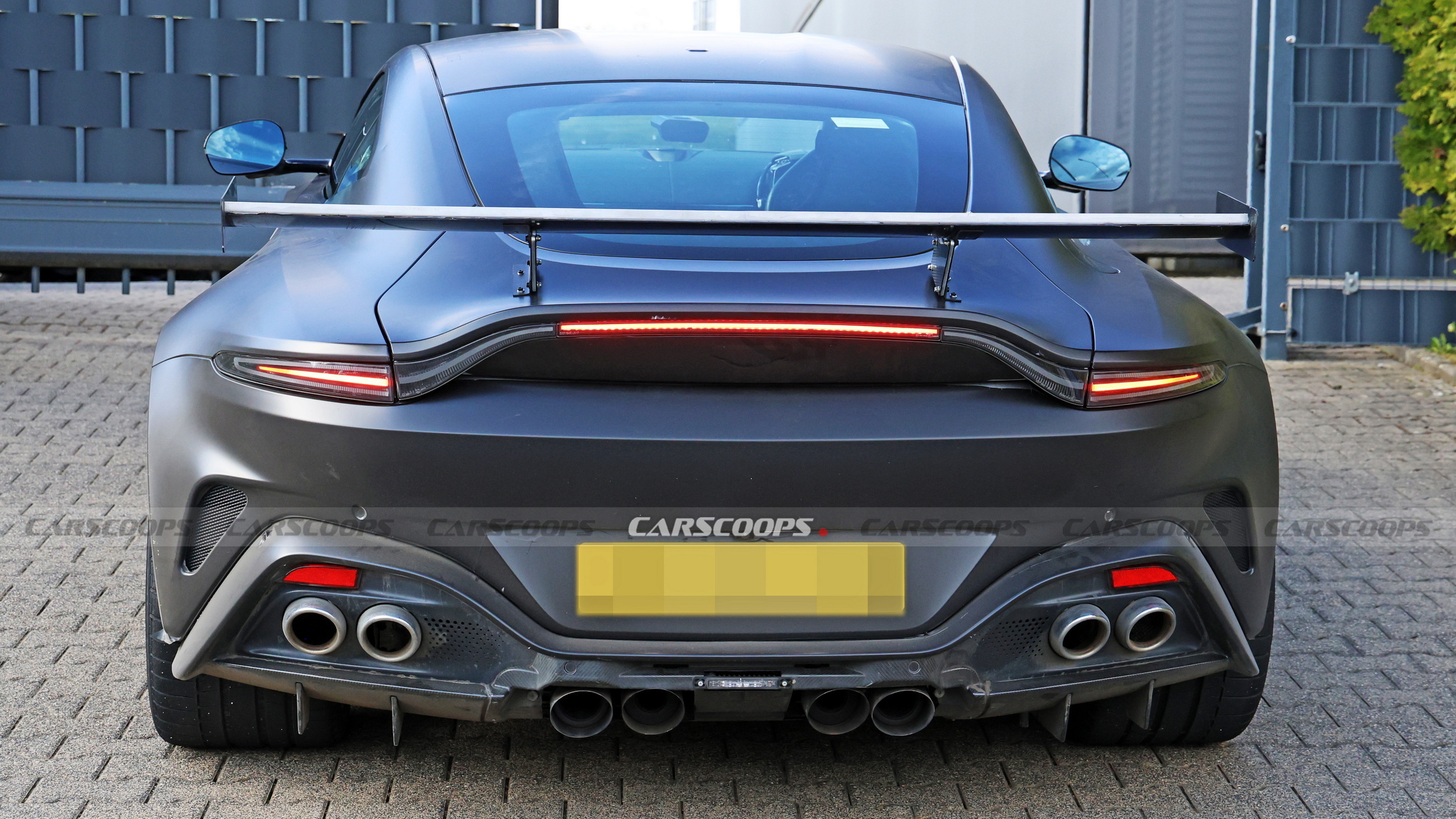 The Regular Vantage Has Four Exhaust Pipes, This Prototype Has Eight ...