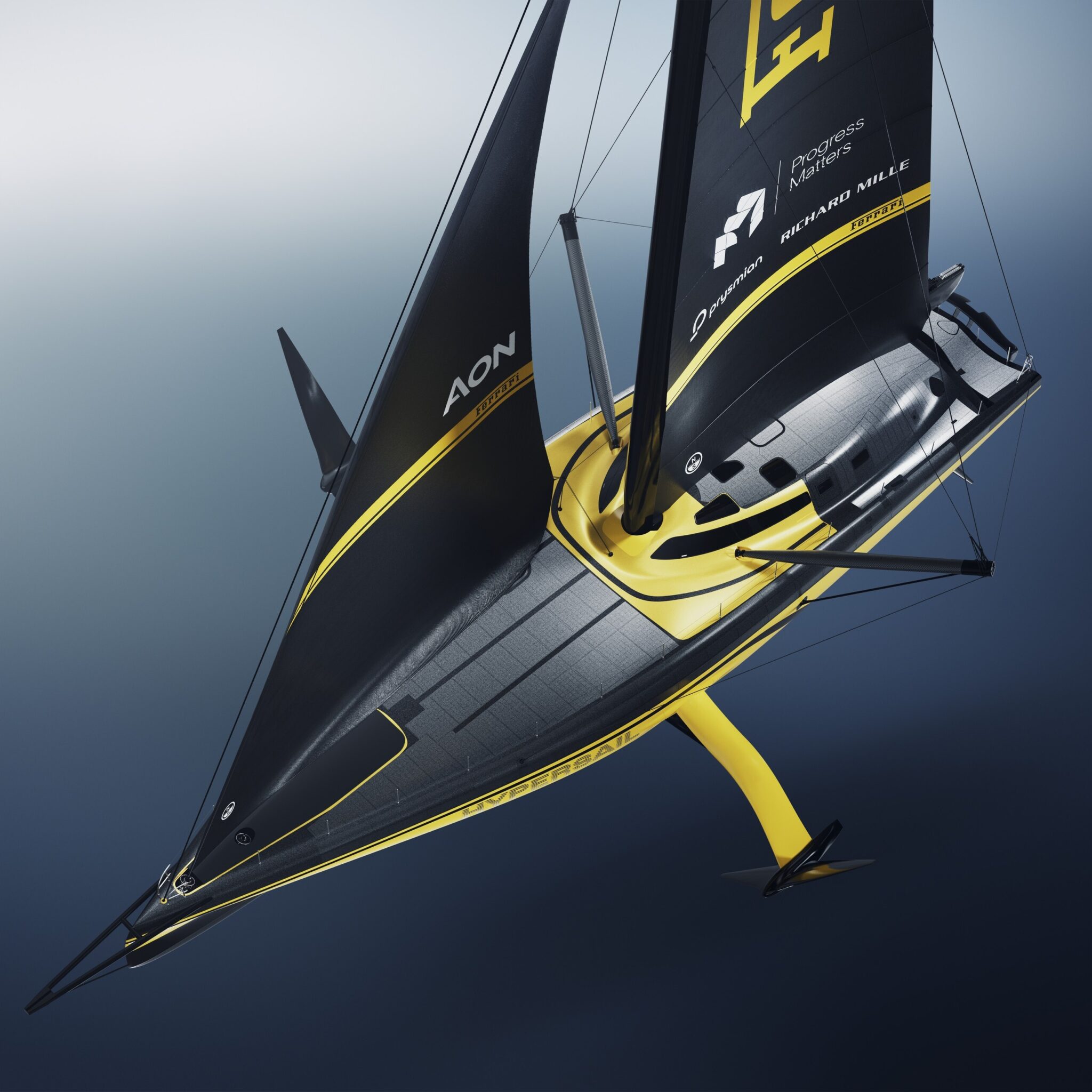 Ferrari’s New Racing Yacht Is Yellow Because Yellow Is Faster Than Red ...