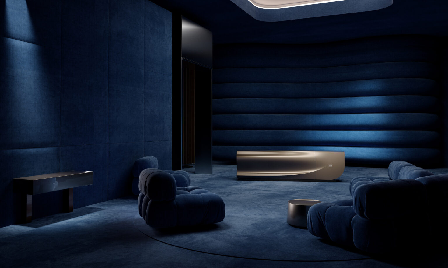Bugatti’s 137-Inch TV Disappears Into A Sideboard In 45 Seconds | Carscoops